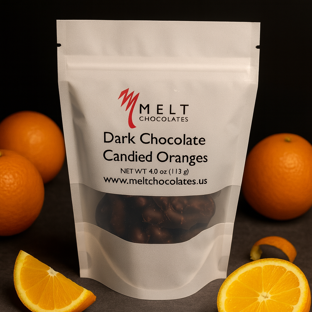 Dark Chocolate Candied Oranges | Handcrafted Milwaukee Chocolate – Melt ...