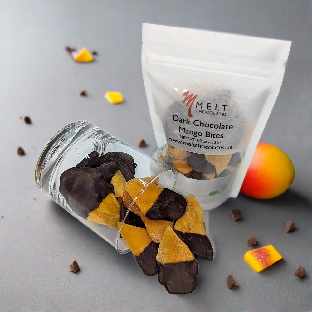 Dark Chocolate Mango Bites | Handcrafted Milwaukee Chocolate – Melt ...